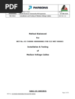 Procedure For MV Cable Termination and Testing | PDF | Specification ...