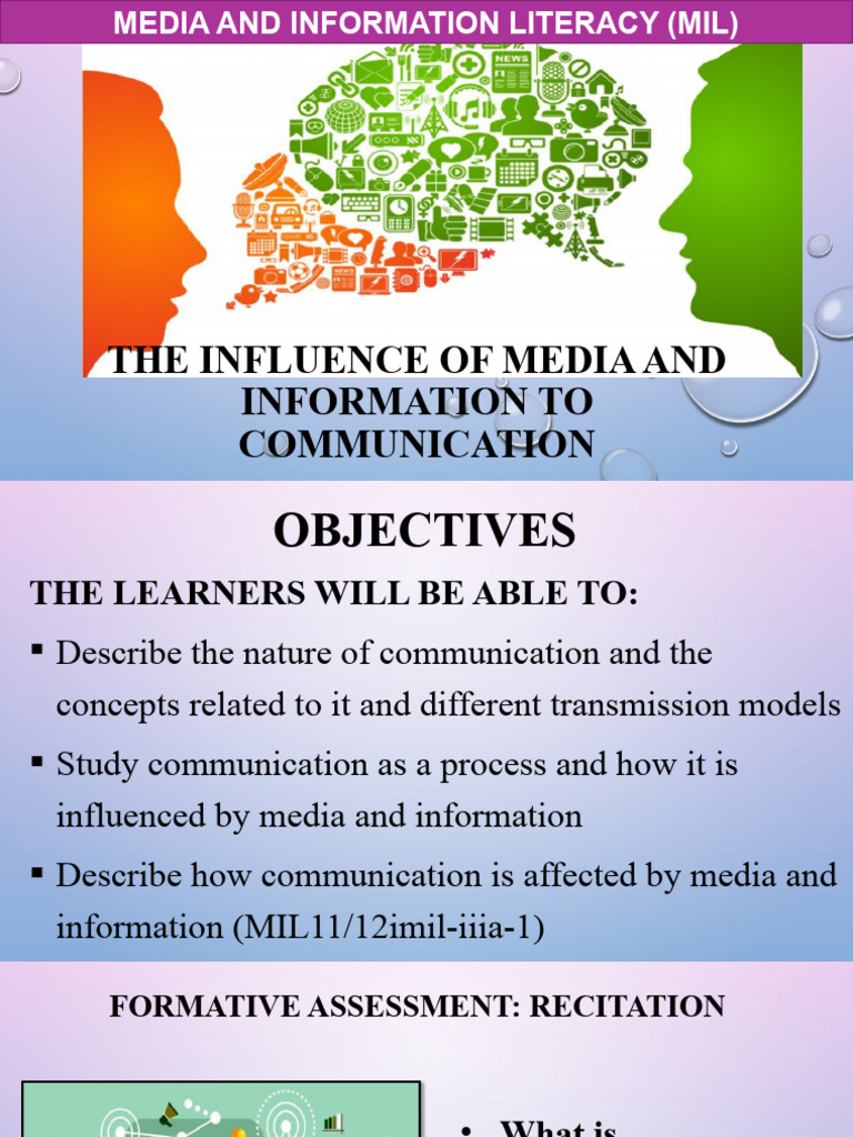 Q1 Lesson 1. Mil | PDF | Communication | Information Q1 Lesson 1. Mil | PDF | Communication | Information