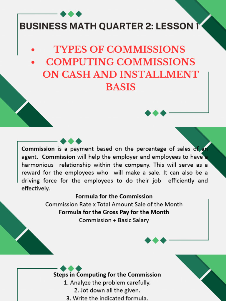 Businessmath Lesson1 Quarter2 | PDF | Salary | Labor