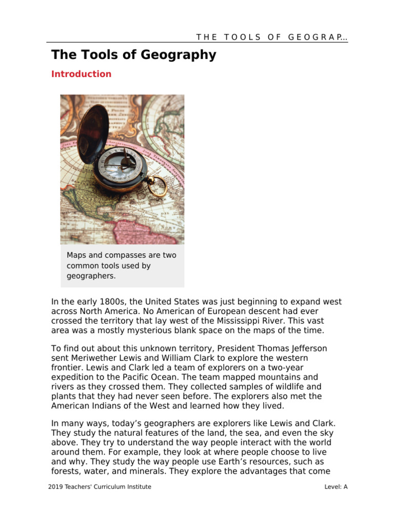 Text Chapter 1 The Tools of Geography | PDF | Latitude | Longitude