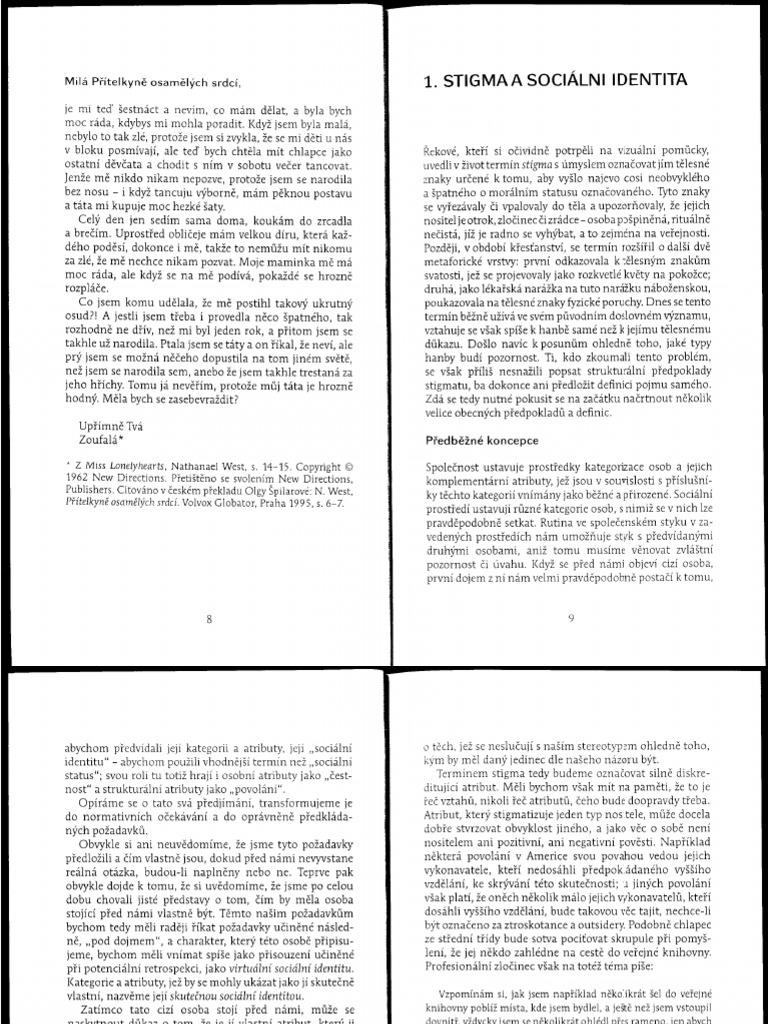 Goffman - Stigma | PDF