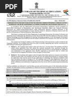 Post HSC Diploma Pharmacy Admission Notice 2025-26 English | PDF