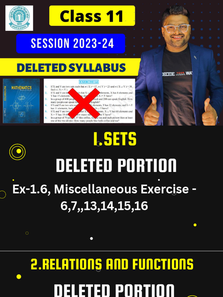 Class 11 Deleted Portion | PDF