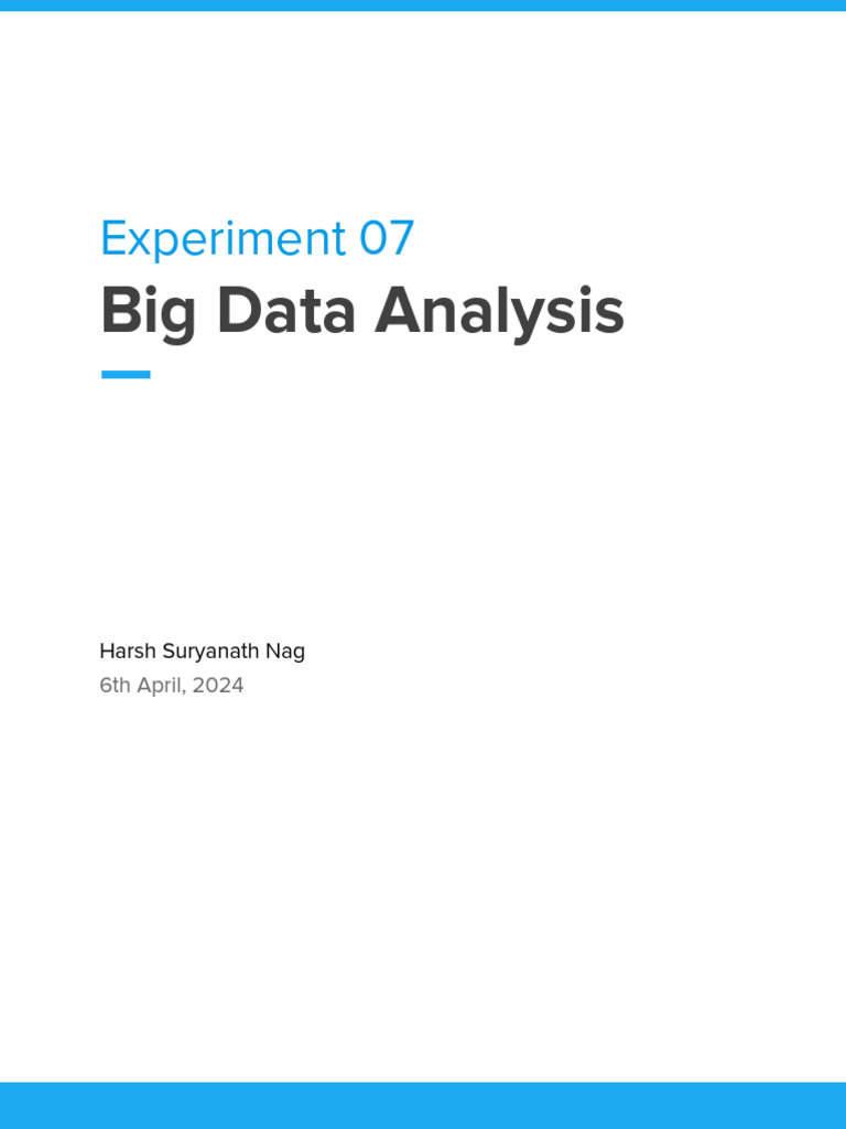Bda 07 | PDF | Computer Cluster | Computing