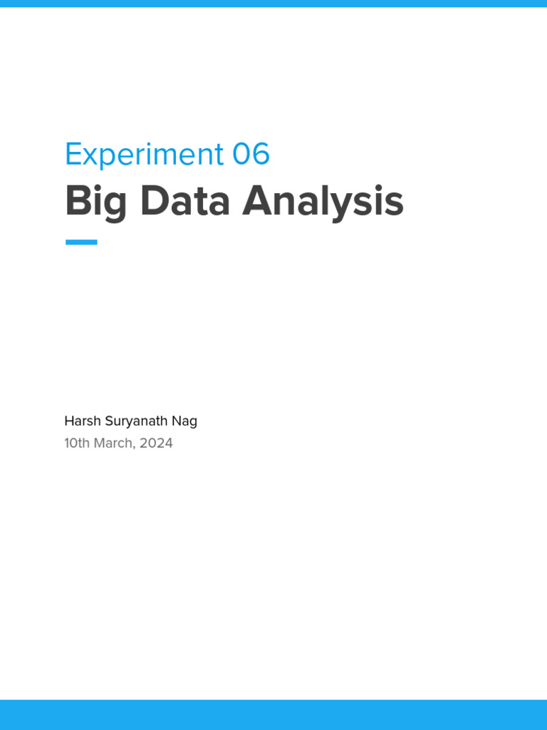 Bda 06 | PDF | Apache Hadoop | Map Reduce