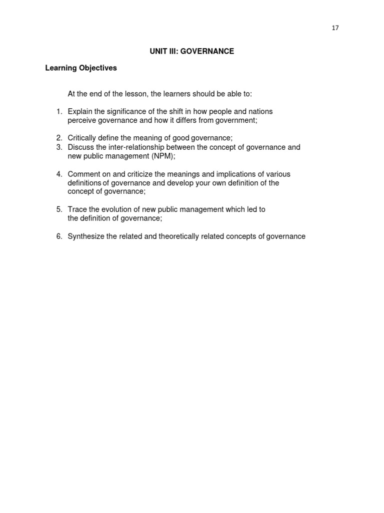 Governance | PDF | Governance | Good Governance