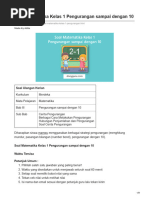 Soal Matematika Kelas 1 Bab 1 | PDF | Olahraga & Rekreasi | Griya & Taman