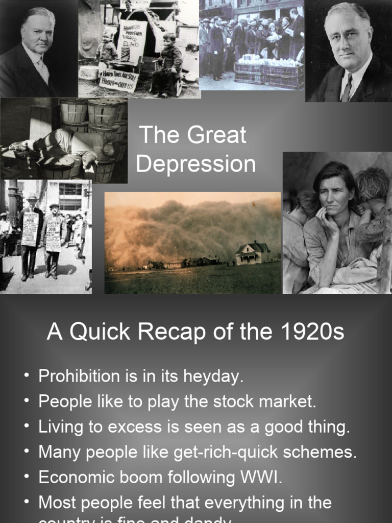Unit 7 21 Great Depression | PDF | New Deal | Wall Street Crash Of 1929