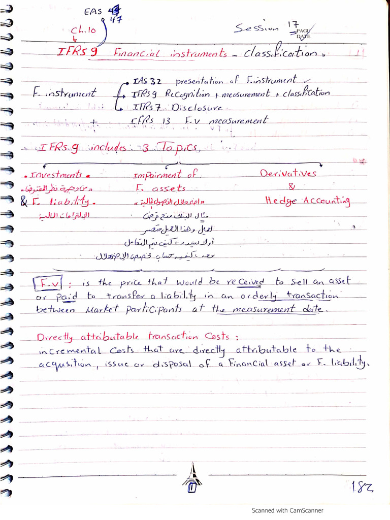 Ch.10 IFRS 9 Financial Instruments - Classification | PDF