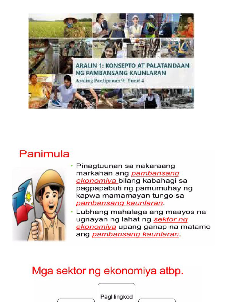 Ppt4th Ap9 Konsepto at Palatandaan Sa Pagsulong at Pag Unlad | PDF