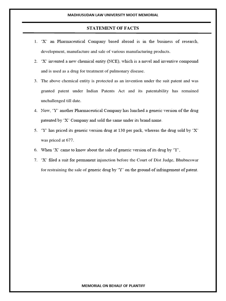 Statement of Facts | PDF