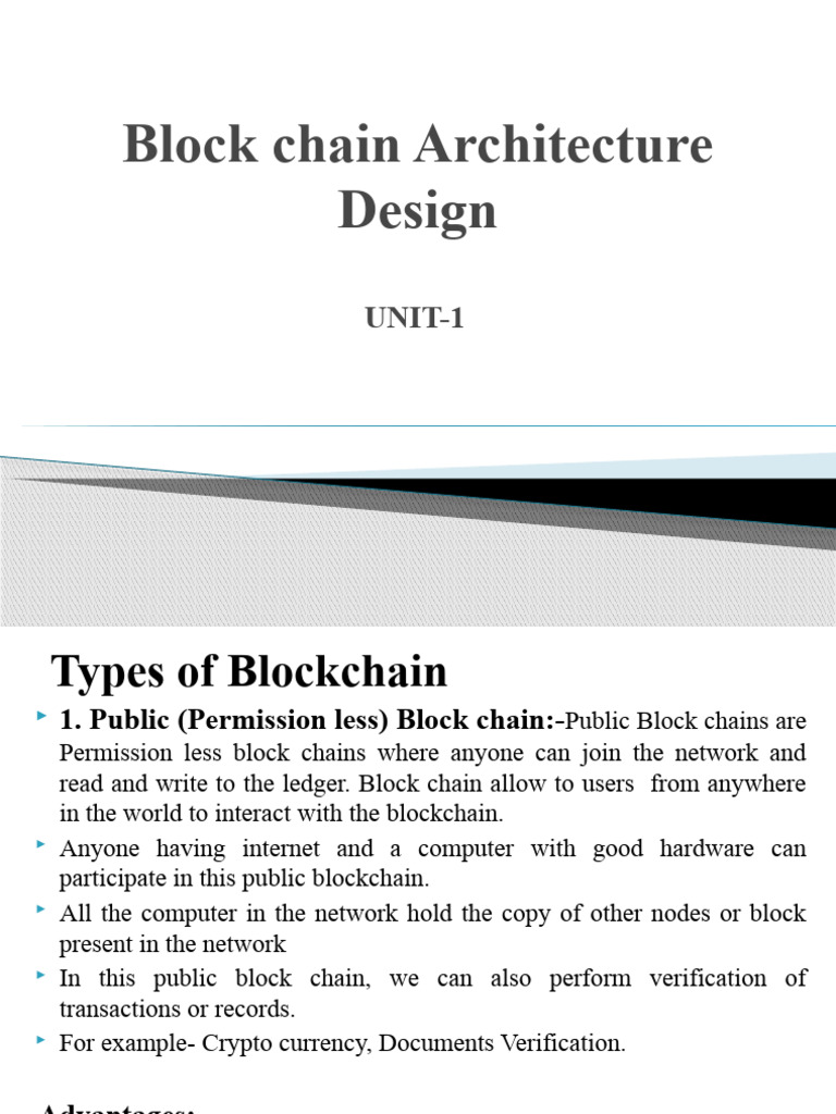Block Chain Architecture Design | PDF | Cryptocurrency | Computer Science