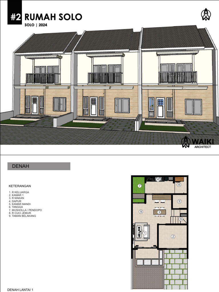 Proposal Rumah Solo - Waiki Architect | PDF