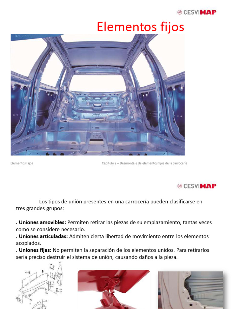 Desmontaje de elementos fijos en carrocería | PDF | Soldadura ...