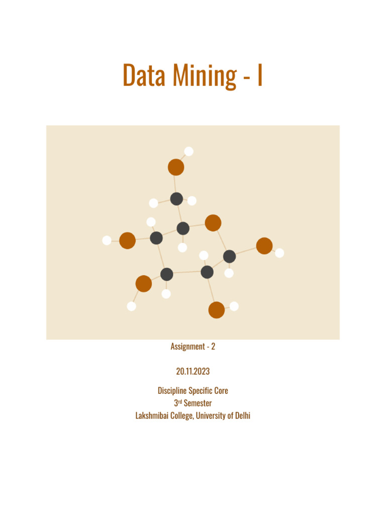 Data Mining - Sem 3 - Assignment - 2 | PDF | Statistical Analysis | Teaching Mathematics