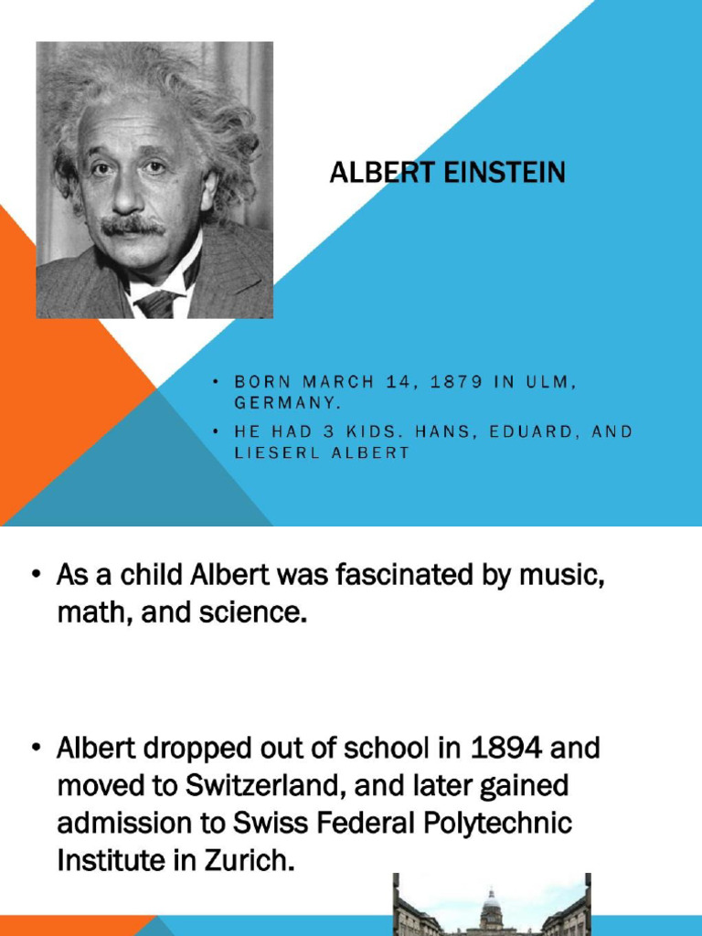 Albert Einstein Life | PDF