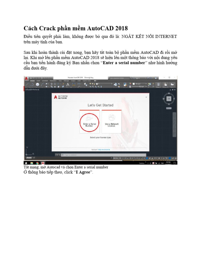 Cách Crack phần mềm AutoCAD 2018 | PDF