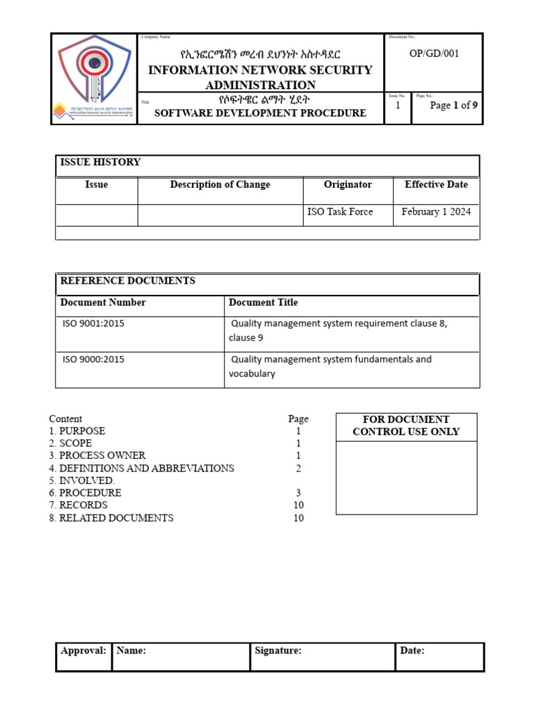 Software Development Procedure Guide | PDF | Software Development ...