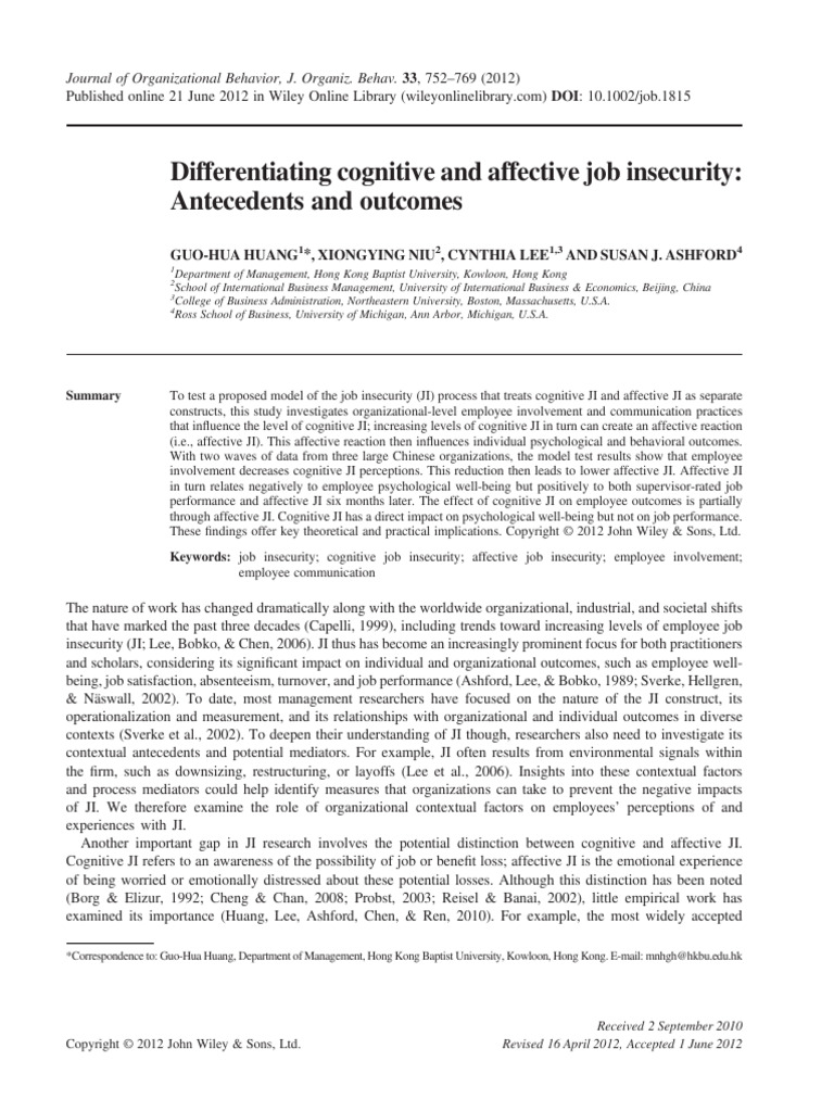 Affective JI Scale 2 | PDF | Affect (Psychology) | Emotions