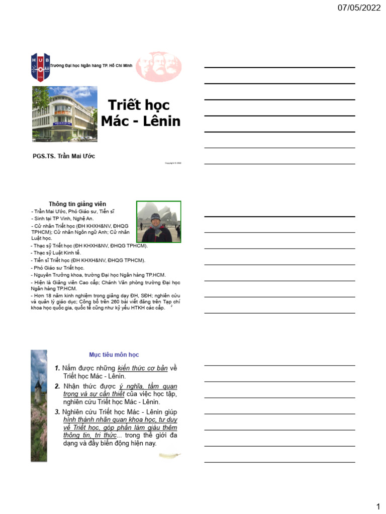 Triet Hoc Pgsts Tmu | PDF