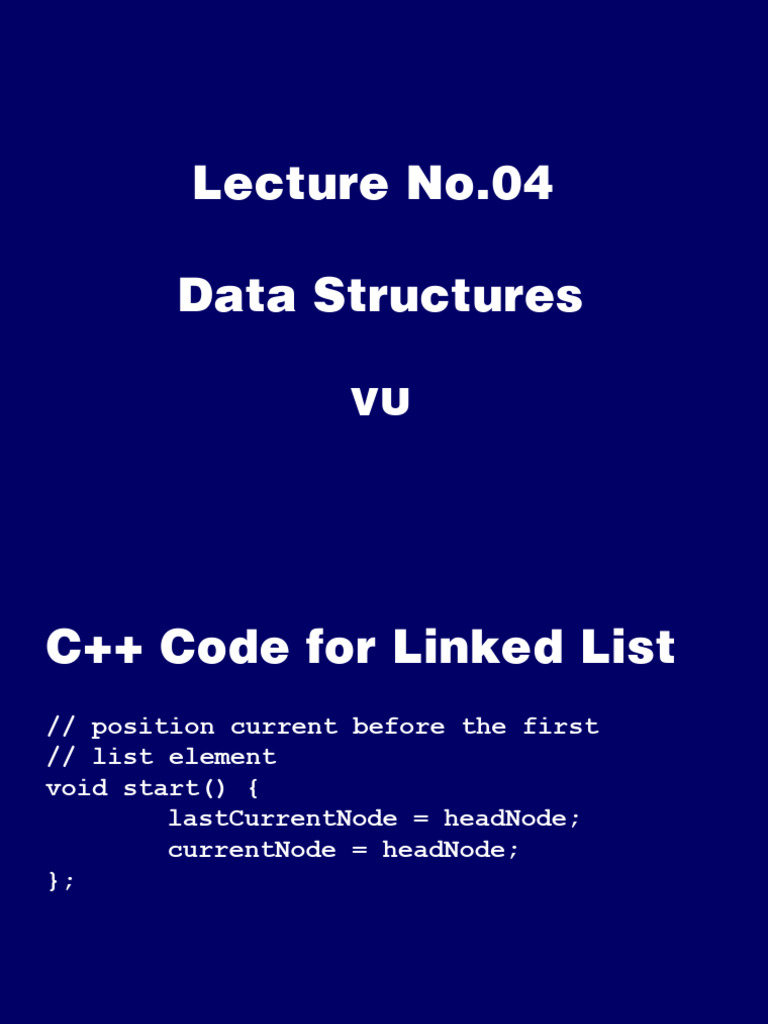 Cs204 Lec04 Linked List Doubly Circularly Pdf Computer Programming Software Engineering 