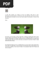 Understanding Maya Lights (Point, Spot, Directional) | PDF | Shadow | Light