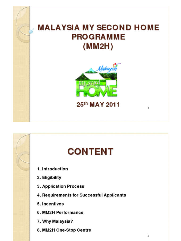 MM2H Presentation May 2011 | PDF | Economies