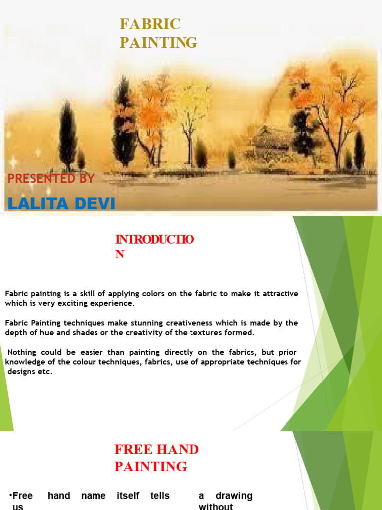 Fabric Painting | PDF | Paintings | Vision