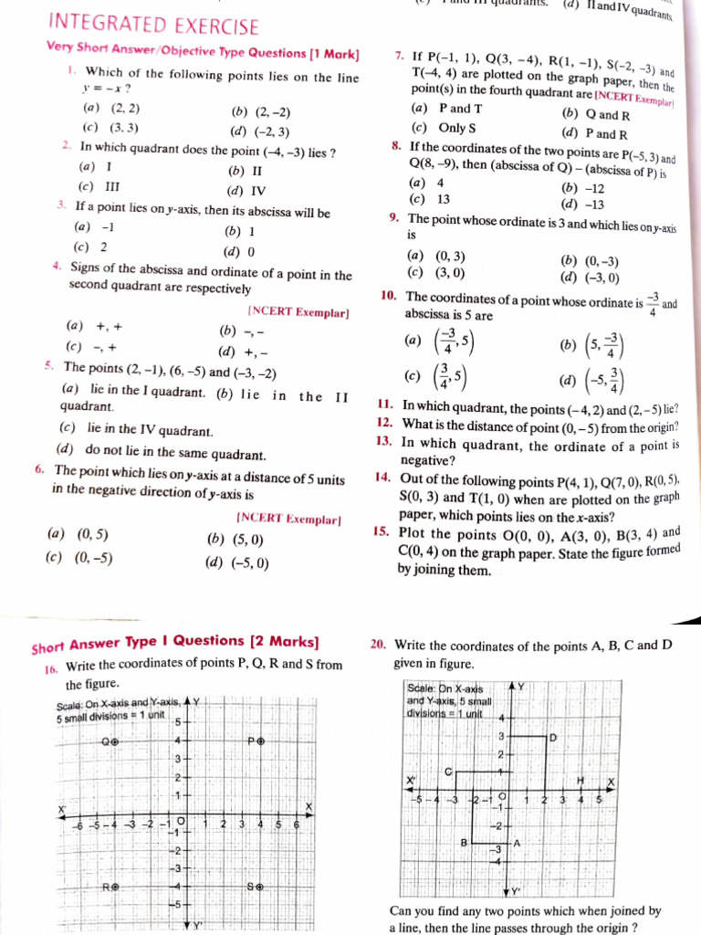 3 Coordinate Geometry Integrated Pdf Cartesian Coordinate System Elementary Geometry