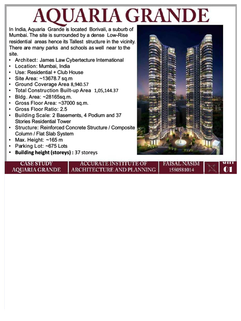 Aquaria Grande: Mumbai Residential Project | PDF | Building ...