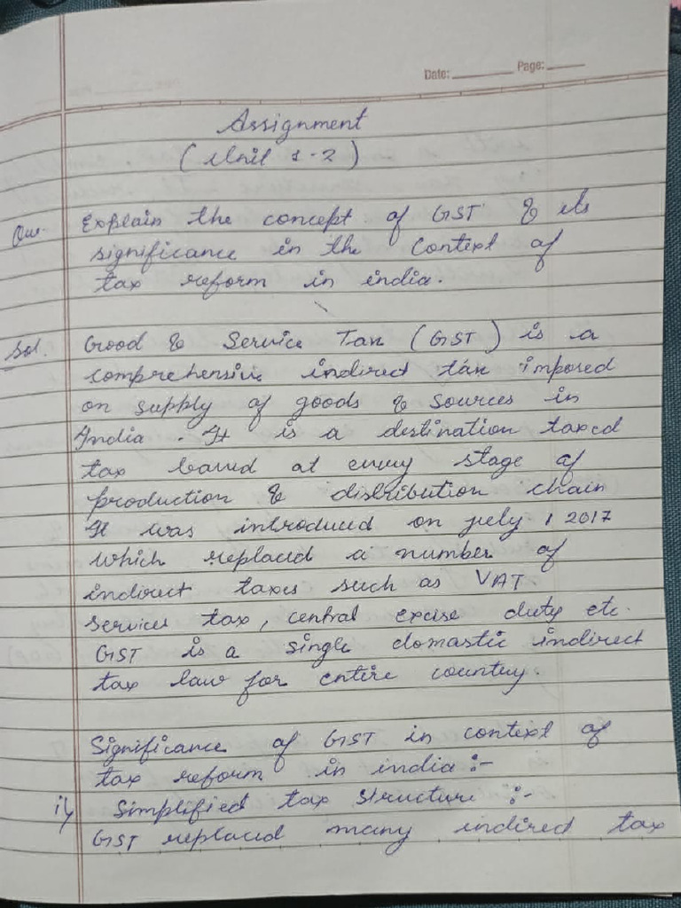 gst assignment | PDF