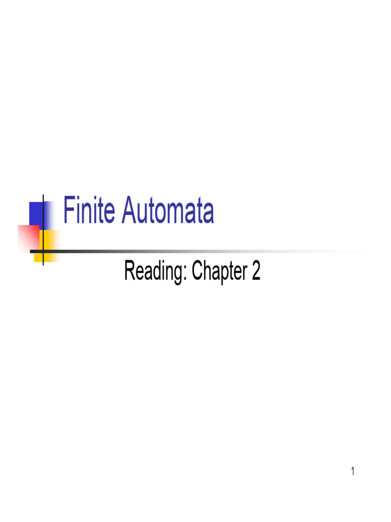 FiniteAutomata Anim | PDF | Theory Of Computation | Models Of Computation