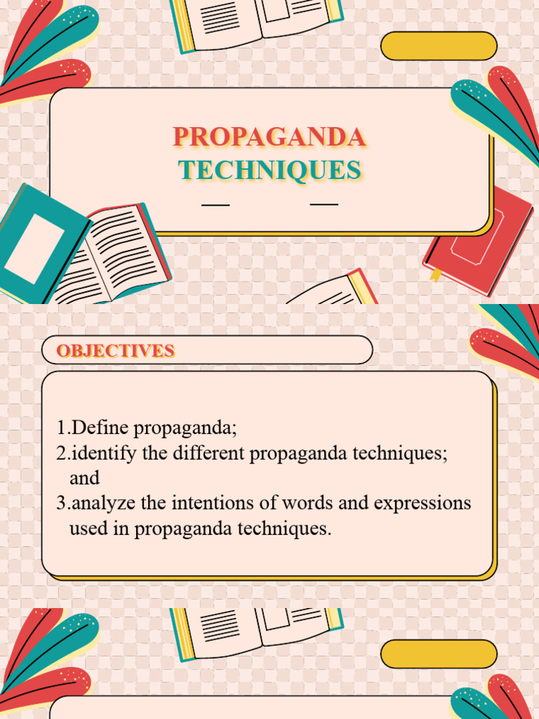 Week 2 - Propaganda Techniques | Download Free PDF | Propaganda | Media ...