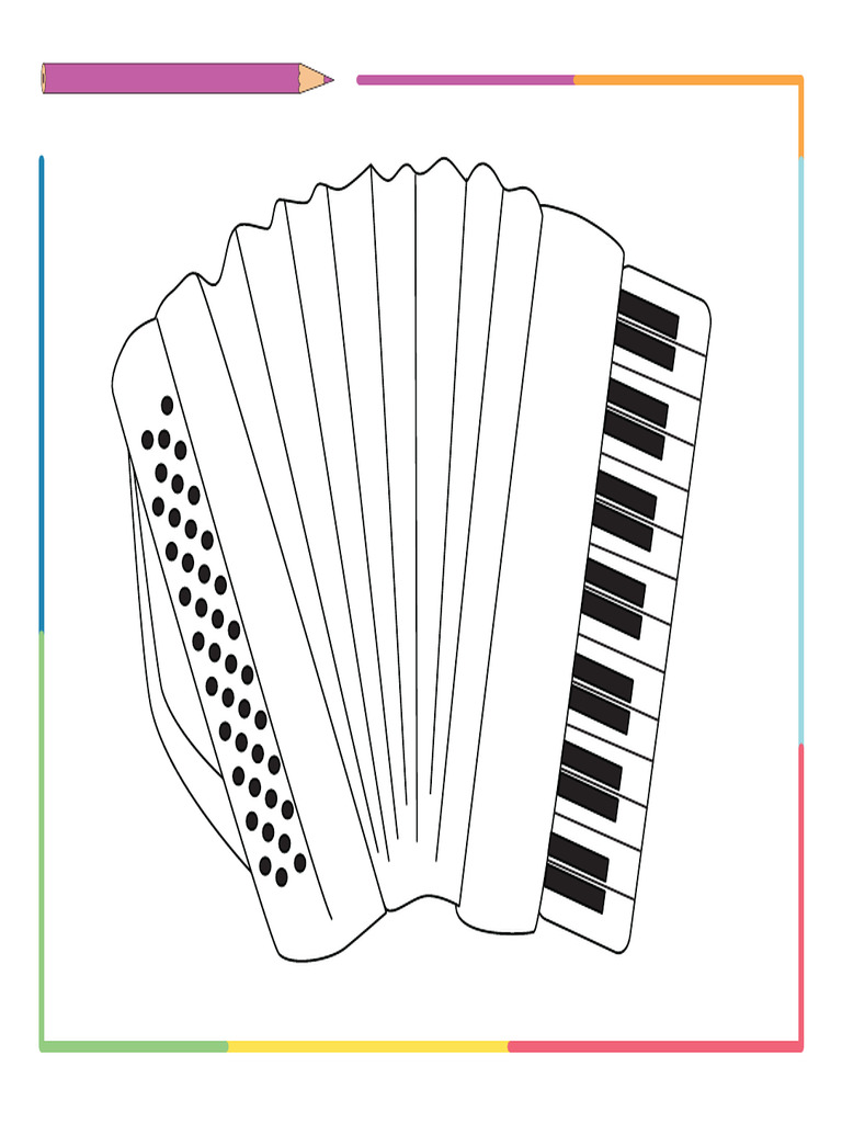 Colorear Acordeon | PDF