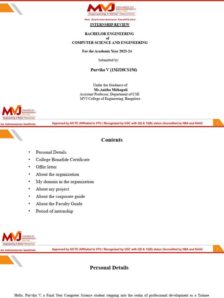 Internship Review | PDF | Databases | My Sql