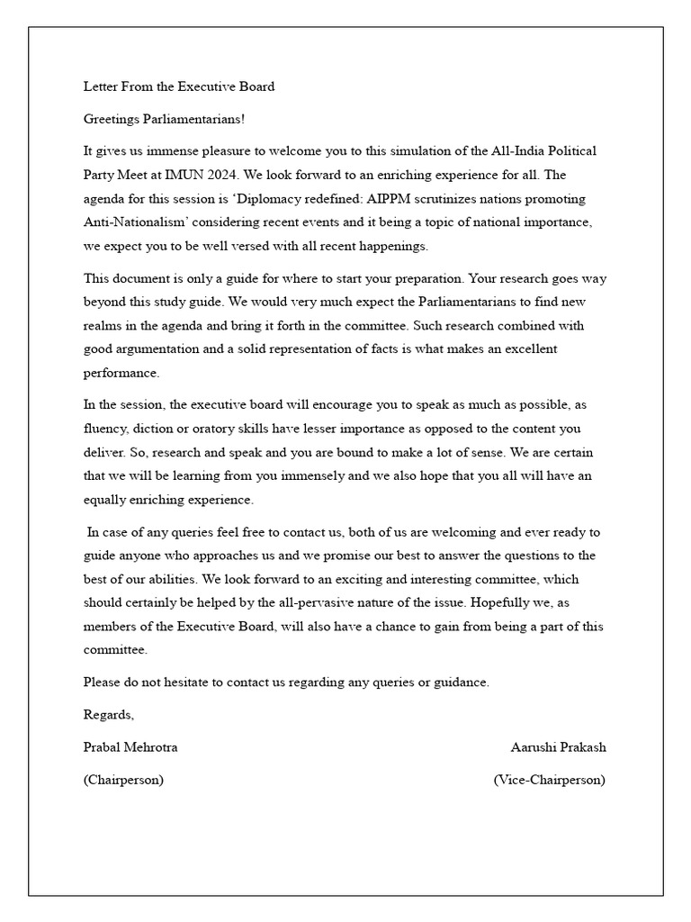 AIPPM IMUN Study Guide | PDF | Diplomacy | Nationalism