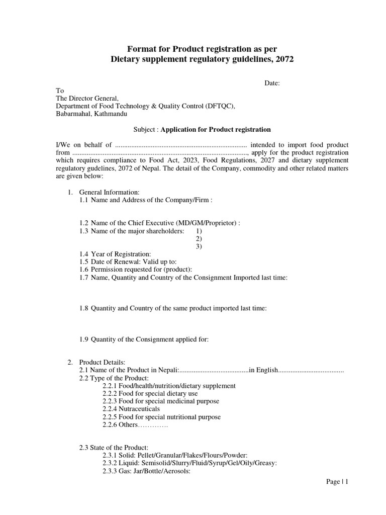 Registration Application | PDF | Packaging And Labeling | Hazard ...