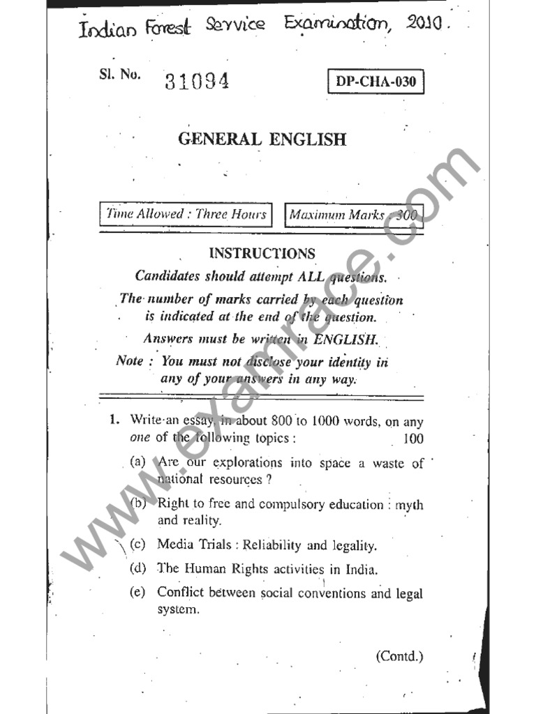 IFS English 2010 | PDF
