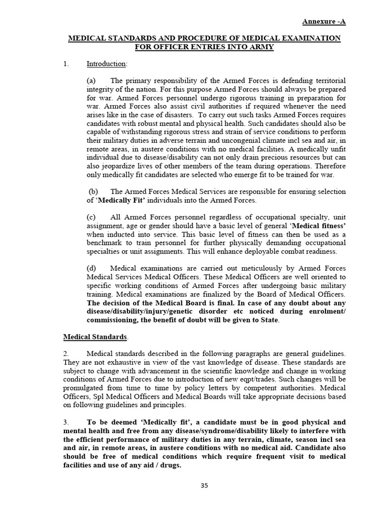 Army Medical Standards | PDF | Body Mass Index | Waist
