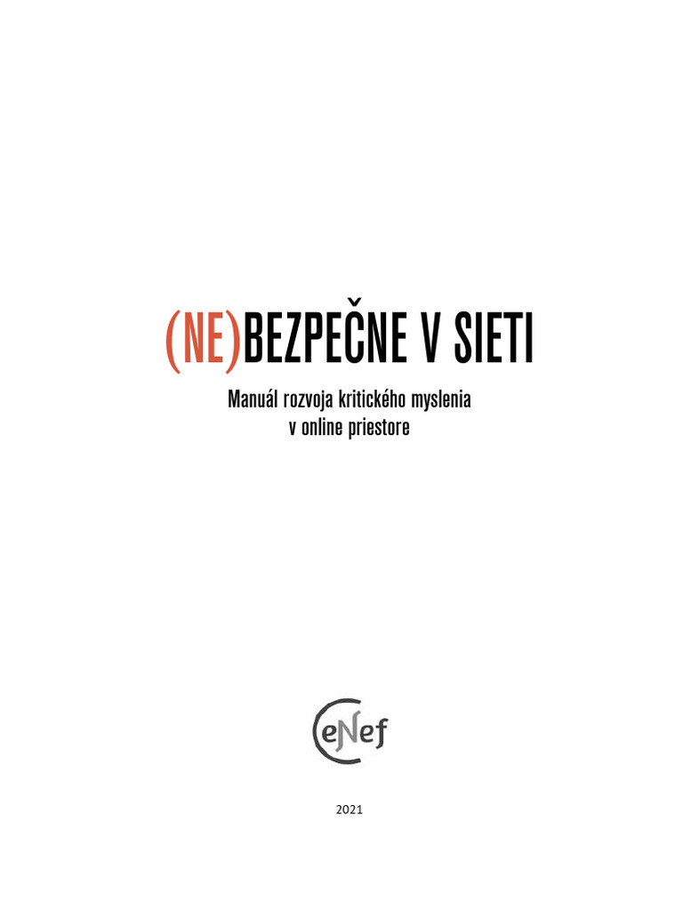 Nebezpečné V Sieti Kritické Myslenie | PDF
