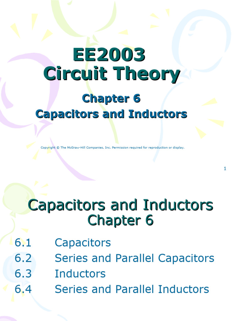 Alexander CH 06 Final R1 | PDF | Capacitor | Series And Parallel Circuits