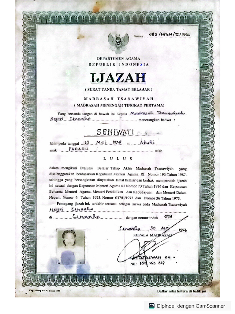 Ijazah Mts Seni | PDF