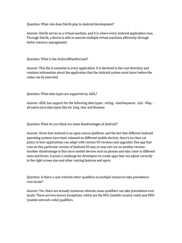 Android Development Essentials | PDF