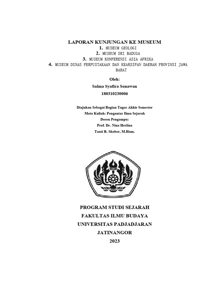 Template Tugas Kunjungan Perpustakaan | PDF
