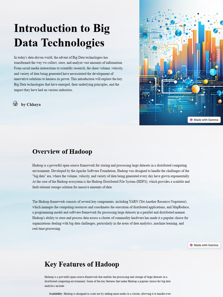 Introduction To Big Data Technologies | PDF | Apache Hadoop | Apache Spark