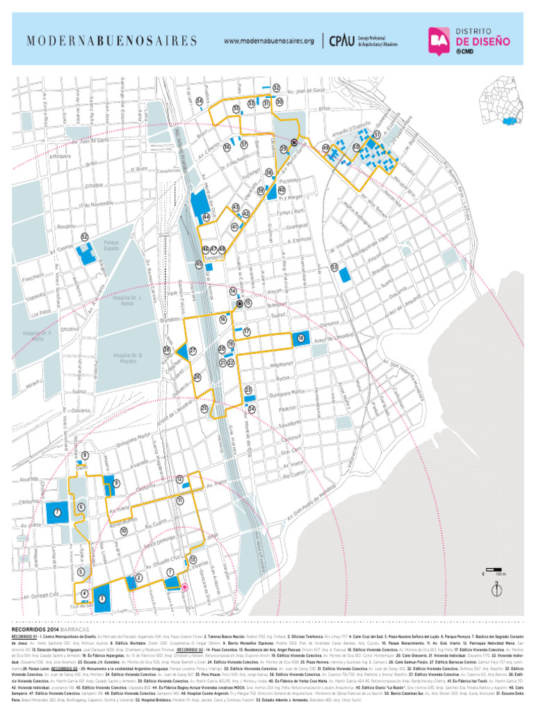 Mapa Barracas - Folleto | PDF