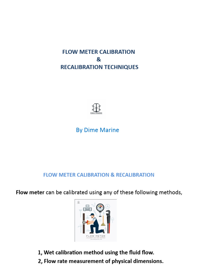 Flow Meter Calibration Te.9517972.powerpoint | PDF
