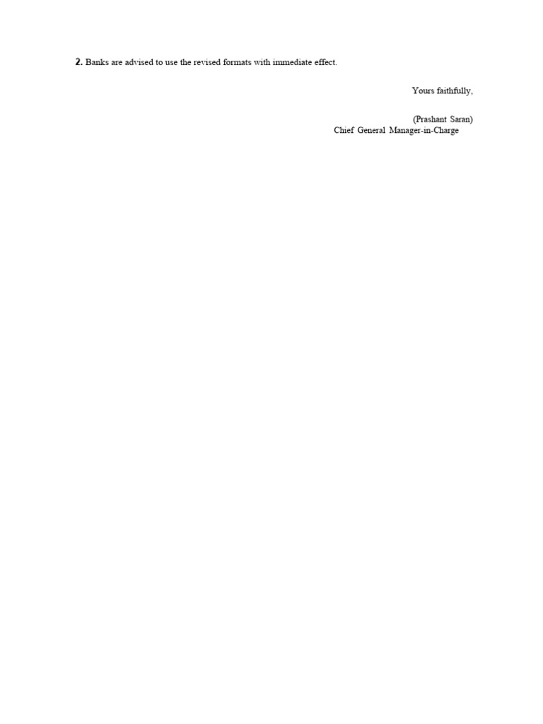 RBI - Multiple Banking Forma-1 | PDF | Loans | Derivative (Finance)