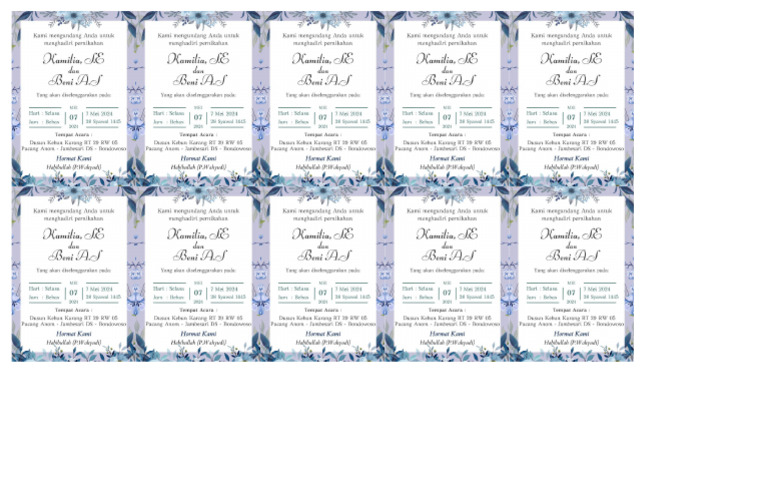 Undangan Sabun 2 | PDF