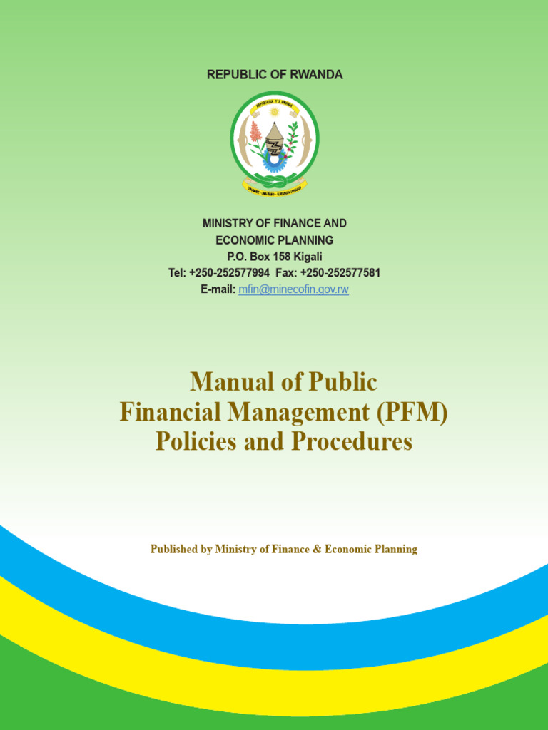 New PFM Manual | PDF | Expense | Banks